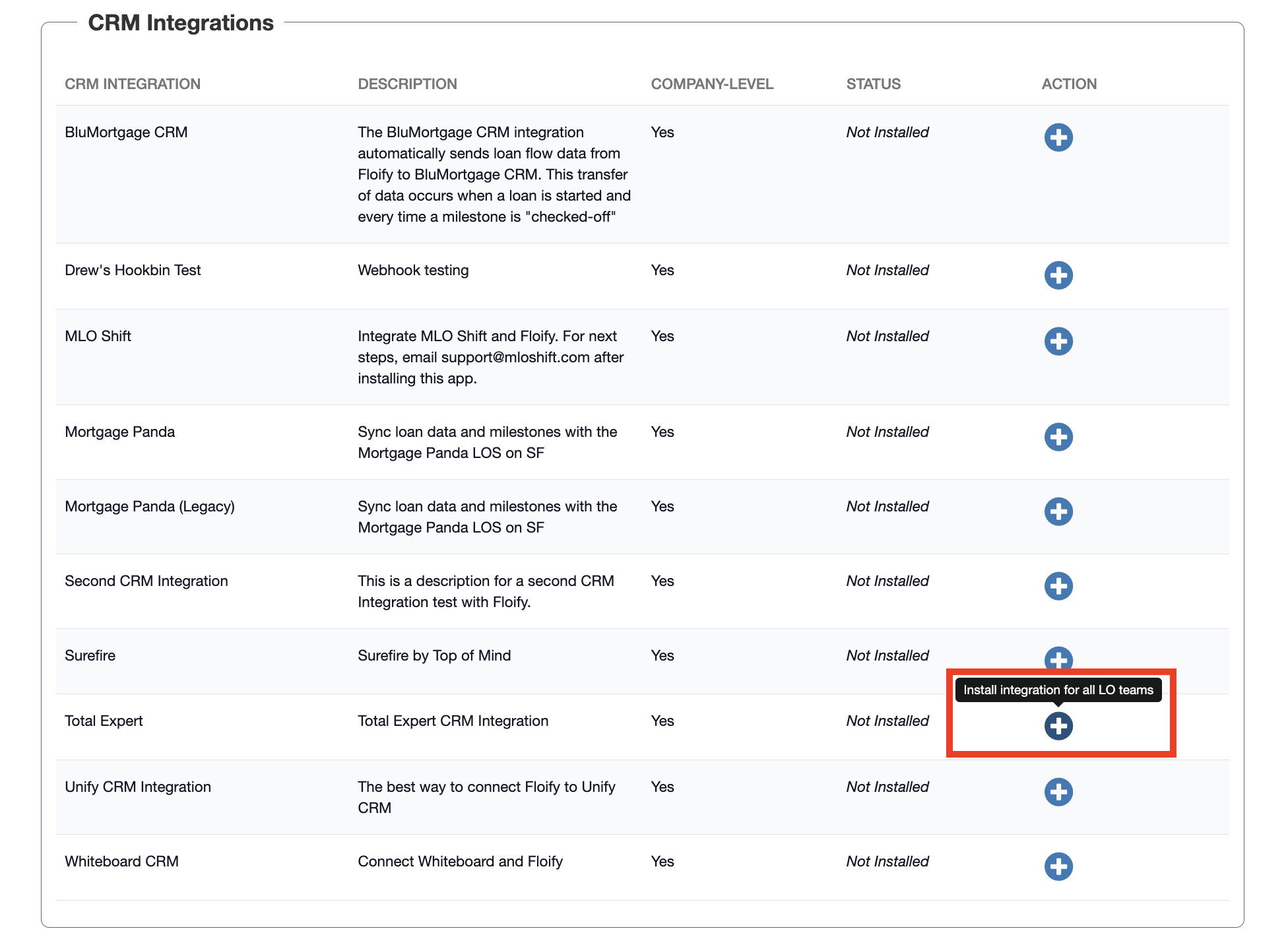 Total Expert – Floify Help Center