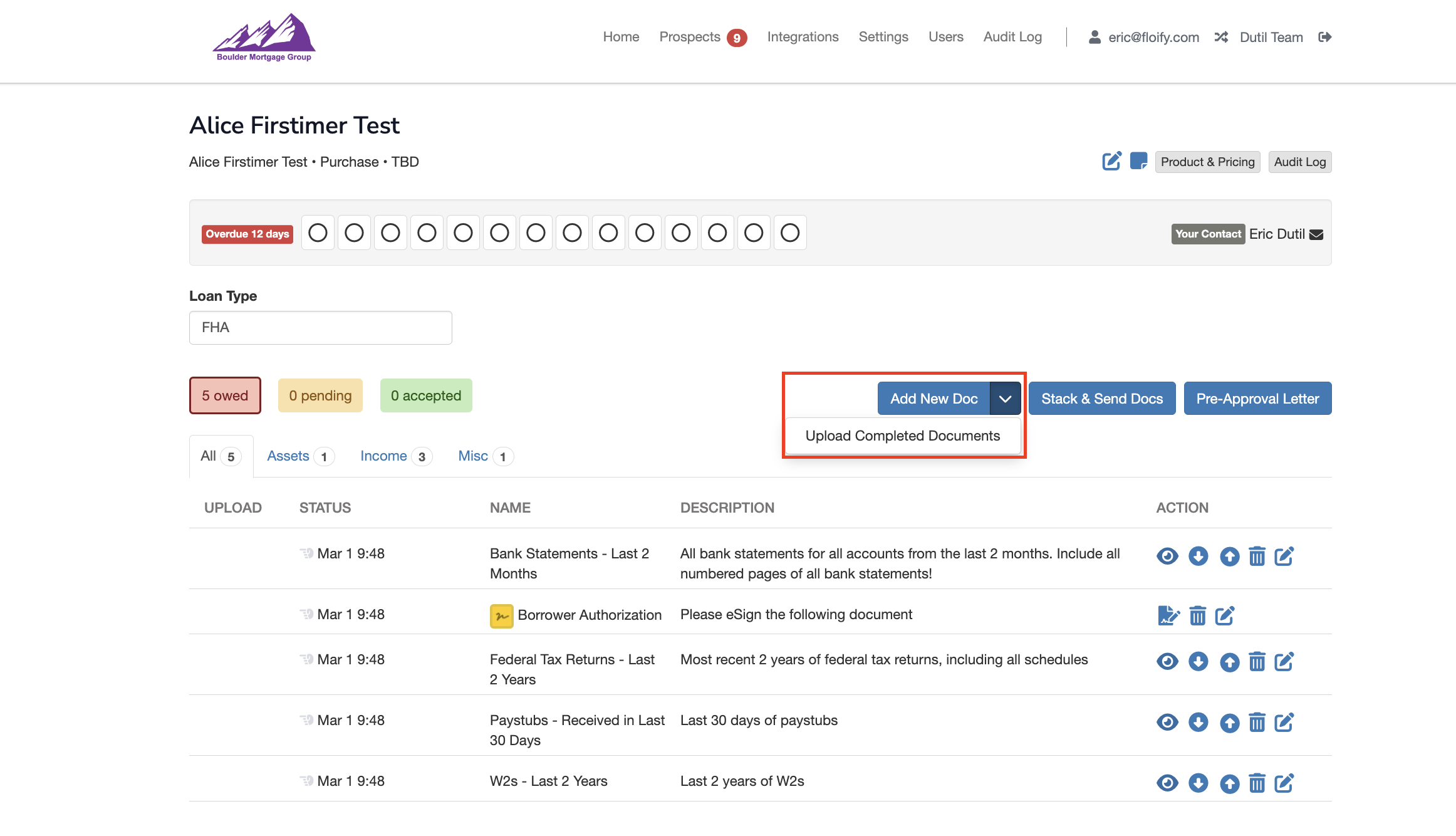 Completed & Bulk Document Uploads – Floify Help Center