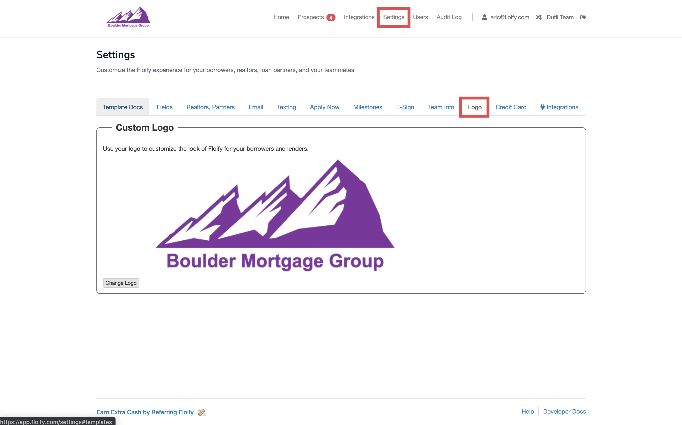 Update My Logo – Floify Help Center