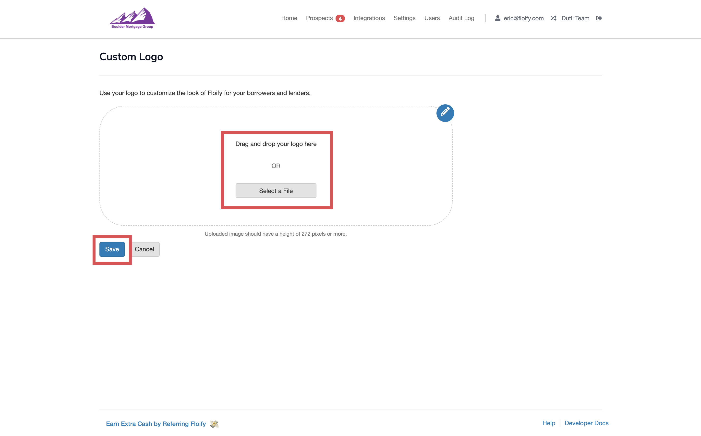 Update My Logo – Floify Help Center