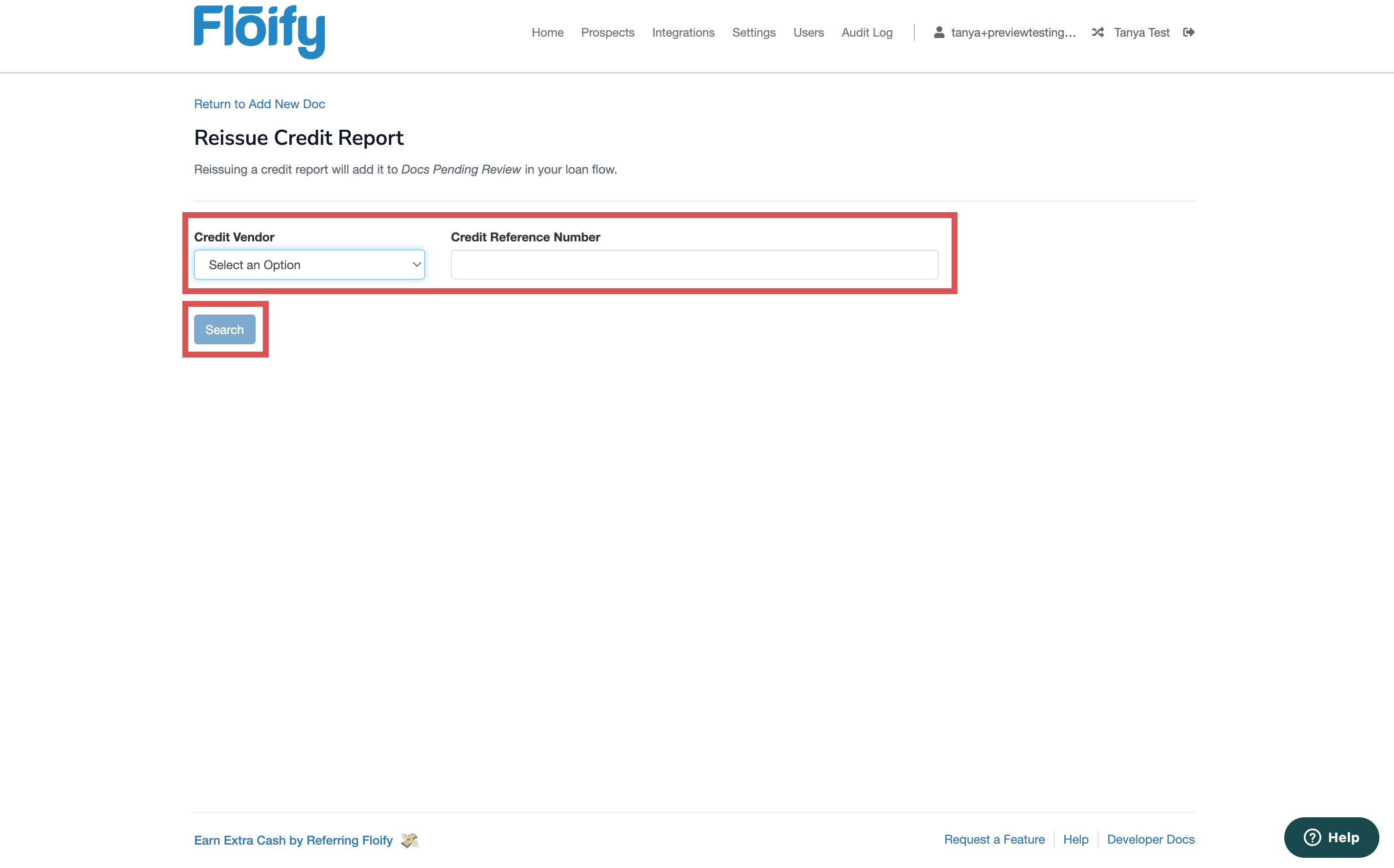 Reissue a Credit Report – Floify Help Center